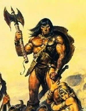 "Blue Silver Metal Custom": CONAN THE BARBARIAN VS THE BLACK SNAKE